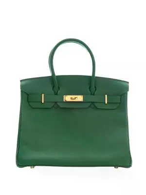 Hermès 2002 Courchevel Birkin Retourne 30 Handbag - Green