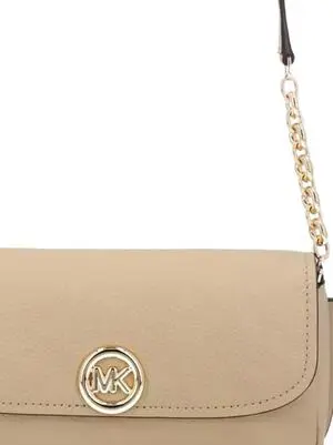 Michael Kors Small Nolita Leather Crossbody Bag - Neutrals
