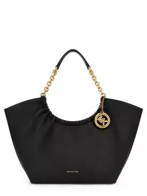 Michael Kors Large Indie Logo-charm Ruched-detailing Tote Bag