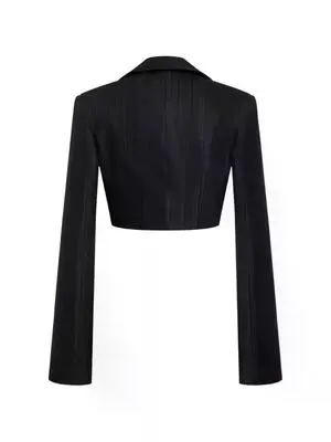 DONDUP Pinstripe Cropped Jacket