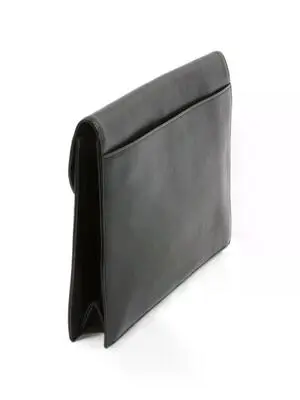 Saint Laurent 1980s Logo-embossed Clutch Bag