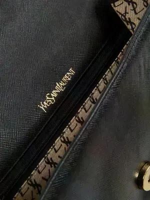 Saint Laurent 1980s Logo-embossed Clutch Bag