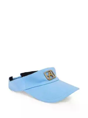 Alberta Ferretti Logo-plaque Adjustable Visor - Blue