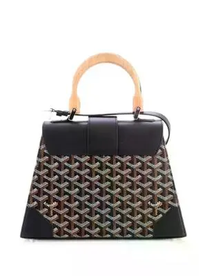 Goyard Saigon Top Handle Bag Coated Canvas With Leather Pm Satchel