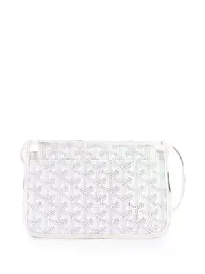 Goyard Plumet Clutch Wallet In Coated Canvas - White