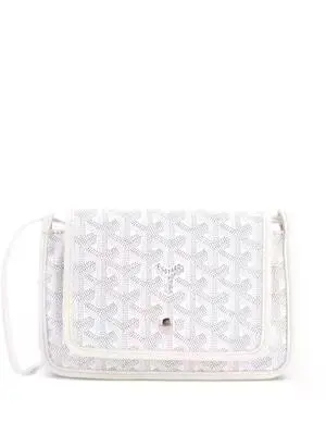 Goyard Plumet Clutch Wallet In Coated Canvas - White