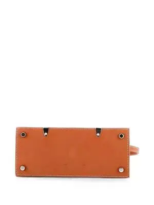 Goyard Structured Saigon Top Handle Bag Coated Canvas With Leather Mini Satchel