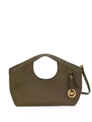 Michael Kors Small Haddie Leather Tote Bag - Green