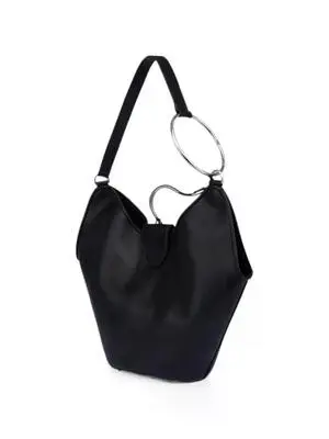 DONDUP Small Erotica Ring-detail Shoulder Bag - Black