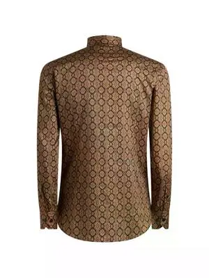 Etro Cotton Satin Shirt With Medallion-motif