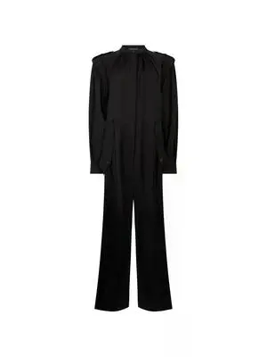 Alberta Ferretti Button-up Gathered Jumpsuit