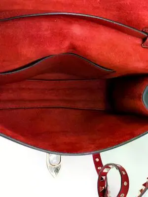 Valentino Garavani Rockstud Flip Lock Flap Bag Leather Medium Crossbody Bag