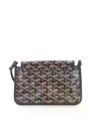 Goyard Plumet Clutch Wallet Coated Canvas Crossbody Bag - Black