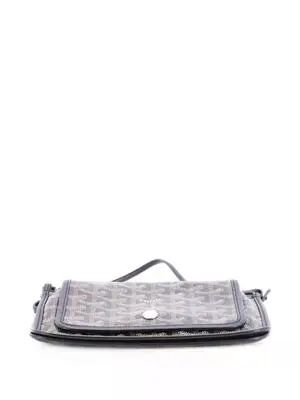 Goyard Plumet Clutch Wallet Coated Canvas Crossbody Bag - Black