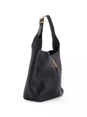 Saint Laurent Le 5 A 7 Supple Leather Large Hobo Bag - Black