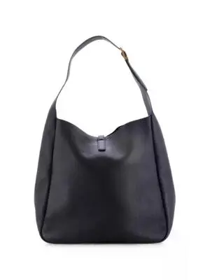 Saint Laurent Le 5 A 7 Supple Leather Large Hobo Bag - Black