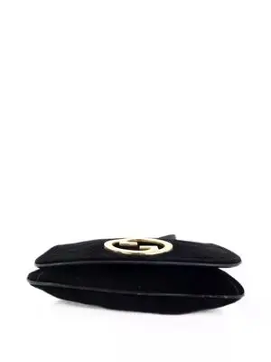 Gucci Vintage Blondie Flap Bag Suede Medium Shoulder Bag