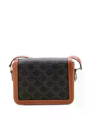 Celine Triomphe Triomphe Coated Canvas Teen Shoulder Bag