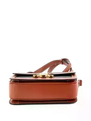 Celine Triomphe Triomphe Coated Canvas Teen Shoulder Bag - Brown