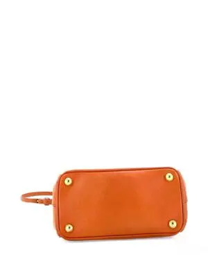 Prada Double Zip Lux Tote Saffiano Leather Mini Satchel