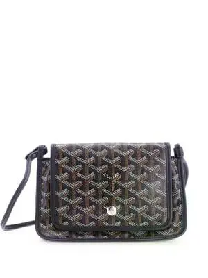 Goyard Plumet Clutch Wallet Coated Canvas Crossbody Bag - Black