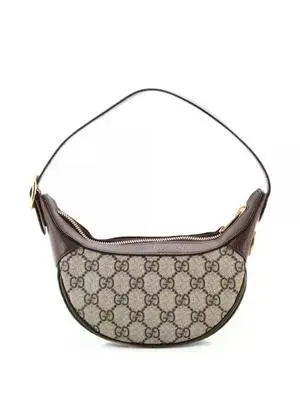 Gucci Ophidia Half Moon Bag Gg Coated Canvas Mini Hobo Bag