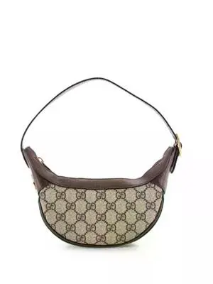 Gucci Ophidia Half Moon Bag Gg Coated Canvas Mini Hobo Bag