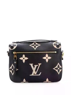 LOUIS VUITTON Monogram Empreinte Giant Pochette Metis Crossbody Bag - Black