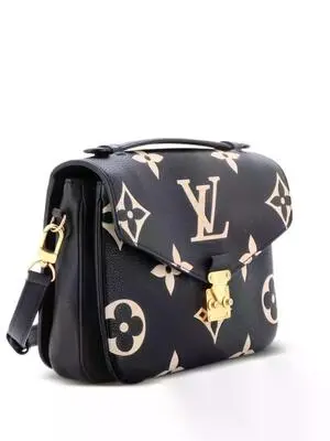 LOUIS VUITTON Monogram Empreinte Giant Pochette Metis Crossbody Bag - Black