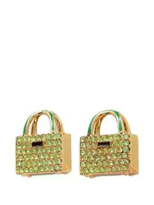 Kate Spade New York Sweet Treasures Crystal-embellished Padlock Earrings