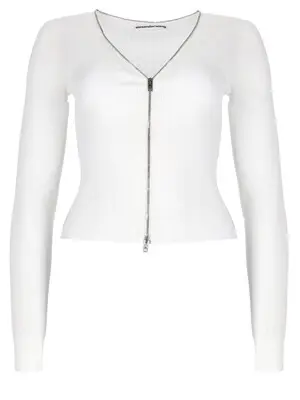 Alexander Wang Cardigan Pointelle - White