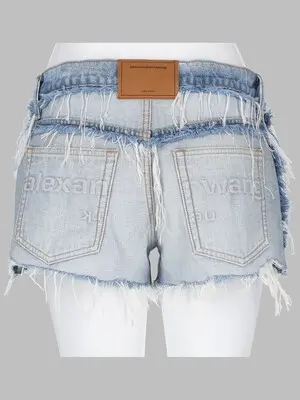 Alexander Wang Shorts With Fringe Detail