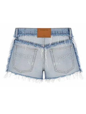 Alexander Wang Shorts With Fringe Detail