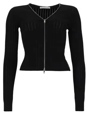 Alexander Wang Cardigan Pointelle - Black