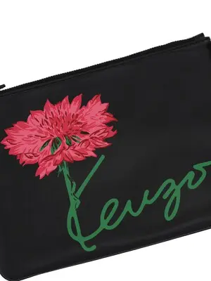 Kenzo Tulip" Pouch In Leather