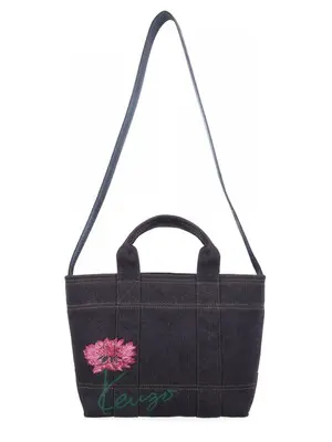 Kenzo Borsa Tote " Tulip" Small - Blue