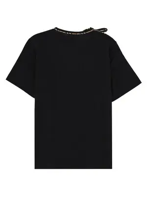 Burberry T-shirt In Cotone Con Fiocco