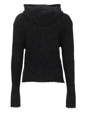 Our Legacy Compact" Zip-up Knit Hoodie