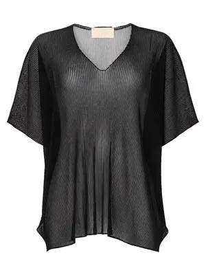 CIRCUS HOTEL Maglia Con Scollo A V - Black