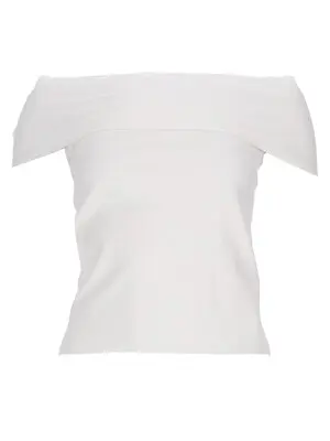 CIRCUS HOTEL Top In Viscosa - White