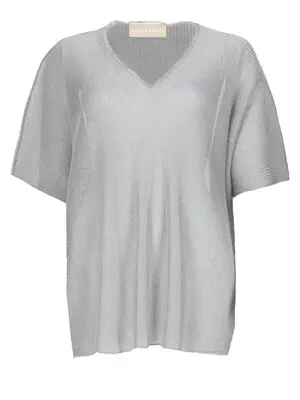 CIRCUS HOTEL Maglia Con Scollo A V - Silver