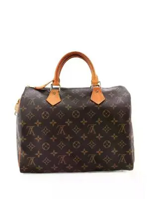 LOUIS VUITTON Speedy Handbag Monogram Canvas 30 Satchel