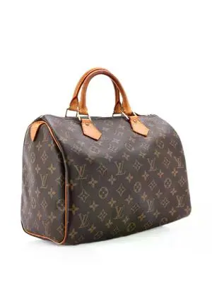 LOUIS VUITTON Speedy Handbag Monogram Canvas 30 Satchel