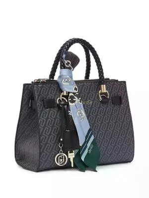 Liu Jo Small Satchel Bag With Monogram Print And Charm
