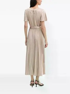 Joseph Ribkoff Pleated Belted Midi Dress