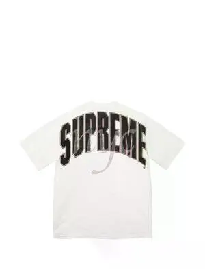 Supreme Rhinestone Script Short-sleeve T-shirt