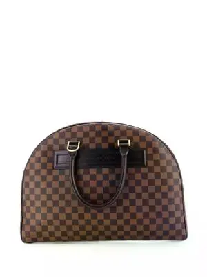 LOUIS VUITTON Nolita Handbag Damier 24 Heures Satchel - Brown