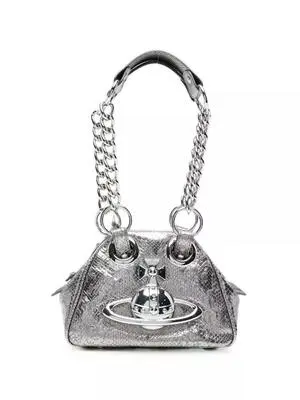 VIVIENNE WESTWOOD Orb Snakeskin-effect Shoulder Bag