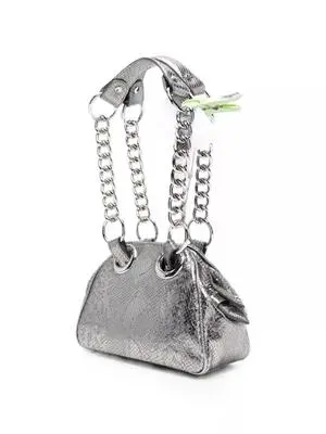 VIVIENNE WESTWOOD Orb Snakeskin-effect Shoulder Bag