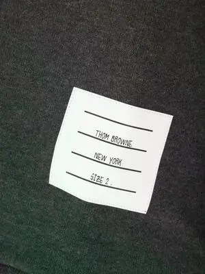 Thom Browne Loopback 4-bar Logo-patch Hoodie